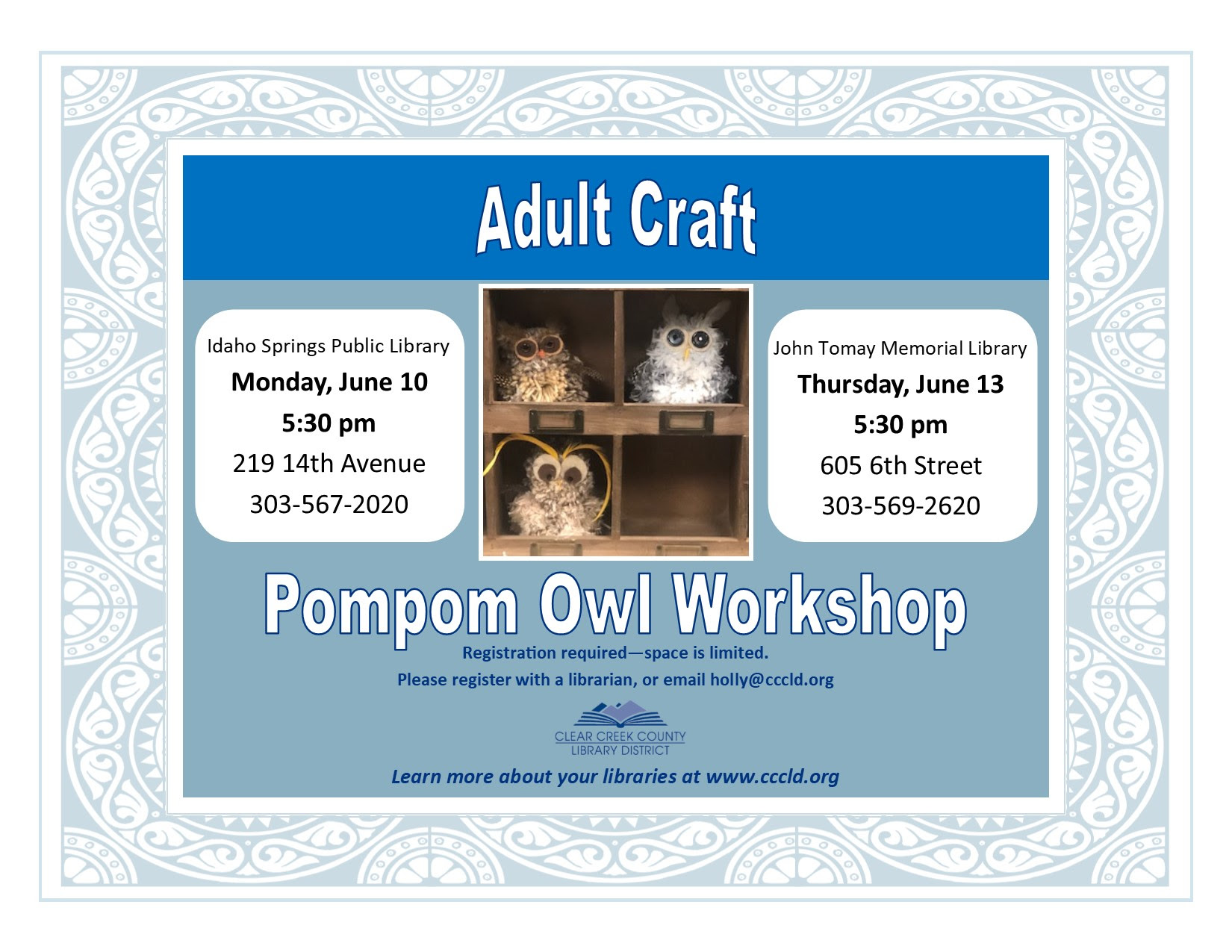 ISPL Adult Craft Night - Clear Creek County Library District